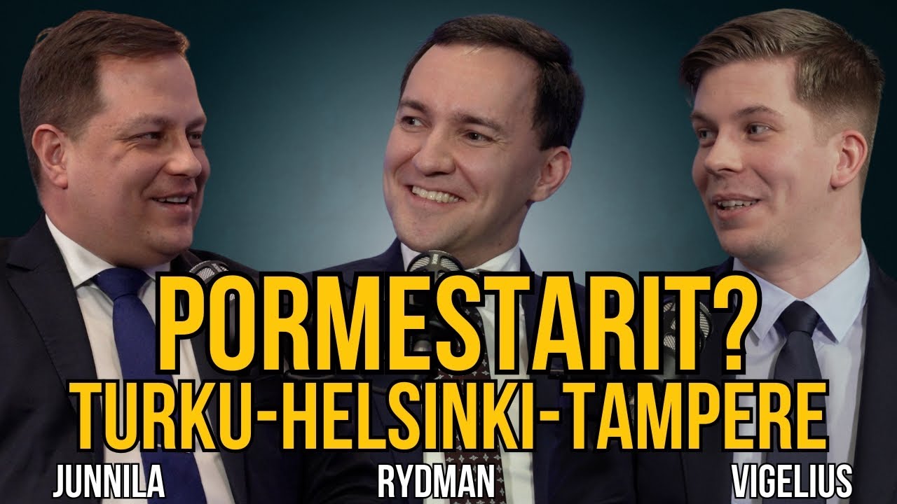 Helsinki – Turku - Tampere, pormestariehdokkaat Rydman, Junnila ja ...